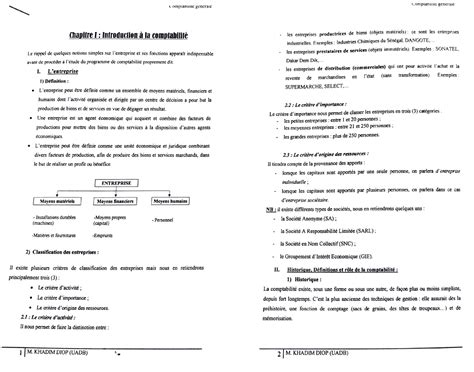 Introduction à La Comptabilité Docsity