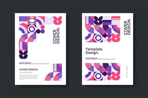 Abstracte Geometrische Vormen Patroon Bauhaus Minimal Art Design
