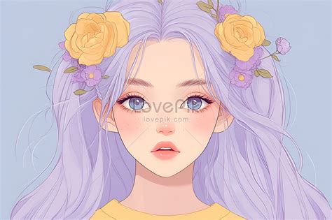 아름다운 어린 소녀 일러스트 무료 다운로드 Lovepik