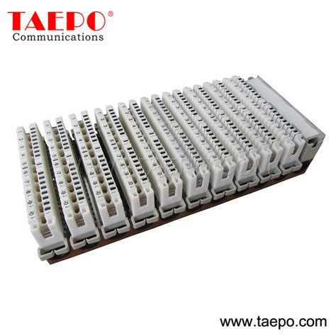 100 Pairs Lsa Disconnection Terminal Block With Label Holder