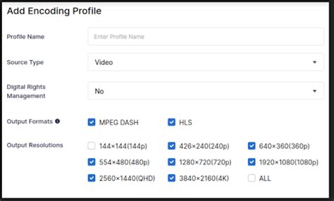 Easily Customize Encoding Profiles With Muvi One Muvi One