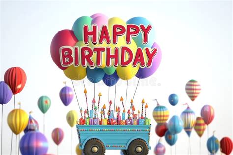 Vibrant Birthday Parade Illustration Stock Illustration Illustration