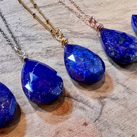 Lapis Lazuli Necklace Etsy