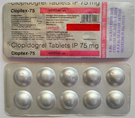 Clopidogrel 75 Mg Tablets At ₹ 55stripe Vapi Valsad Id