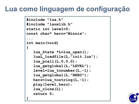 A Linguagem Lua E Suas Aplicações Em Jogos