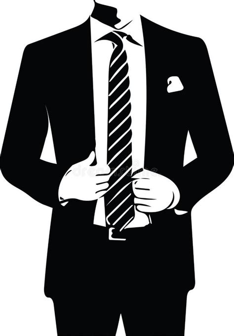 Man Tuxedo Silhouette Stock Illustrations 1293 Man Tuxedo Silhouette