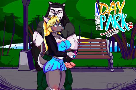 Rule 34 Anthro Bandanna On Forehead Bear Bench Blonde Hair Blush