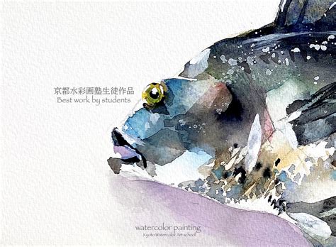 「描きに行くのだが描いてはダメですという何ともややこしいアドバイスを理解して頂い」わへい水彩画京都水彩画塾塾長のイラスト