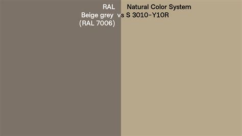Ral Beige Grey Ral 7006 Vs Natural Color System S 3010 Y10r Side By