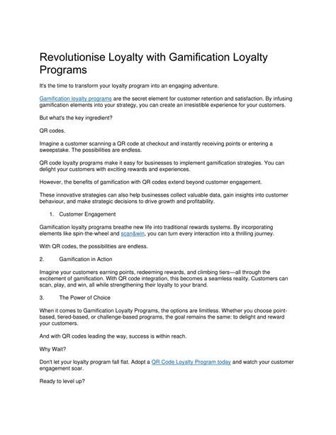 PPT Revolutionise Loyalty With Gamification Loyalty Programs