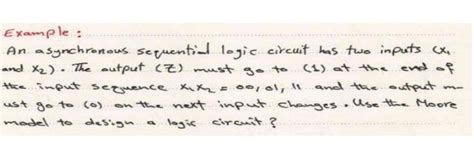 Solved Example An Asynchronous Sequential Logic Circuit Has