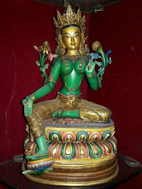 Green Tara Drolma Lhamo Nepal Art Buddha Statue Green Tara