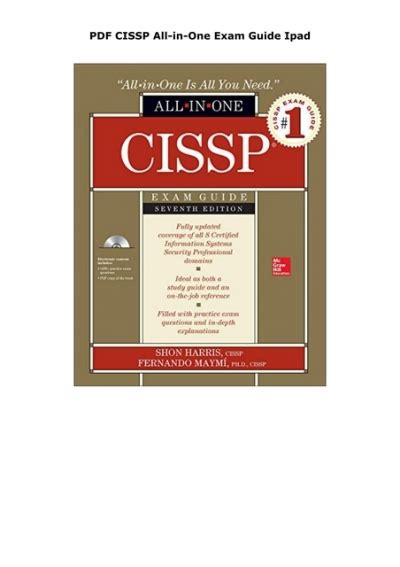 PDF CISSP All In One Exam Guide Ipad