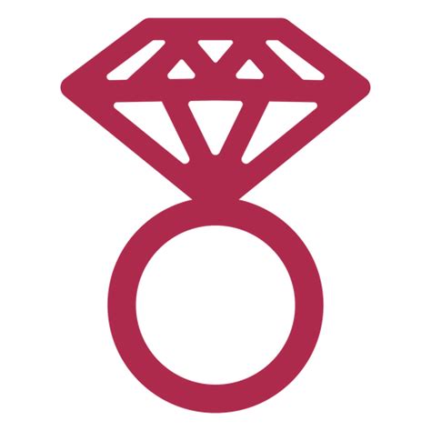 Diseño Png Y Svg De Icono De Anillo De Diamante Diamante Para Camisetas