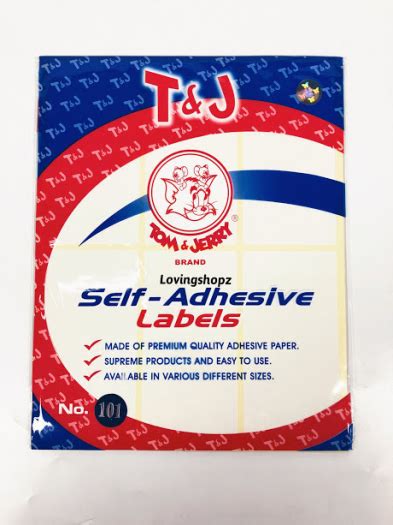Distributor Alat Tulis Kantor Dan Stationary Label Tom And Jerry No101