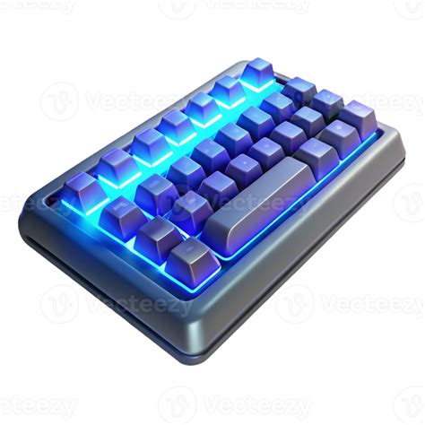 Dramatic Modern A Futuristic Keyboard With Holographic Keys Sleek