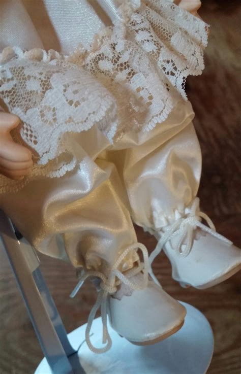Angel Doll Porcelain Cloth Vintage Open Mouth Doll In Original