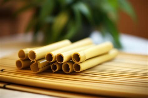 Premium Ai Image Closeup Of Bamboo Massage Sticks
