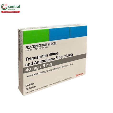 Thuốc Telmisartan 40mg And Amlodipine 5mg Tablets Evertogen Trị Tăng