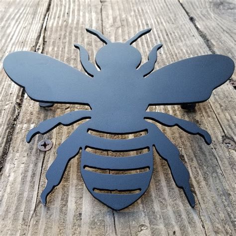 Garden Bumble Bee Metal Sign Flowers Spring Honey Bee Yard Etsy