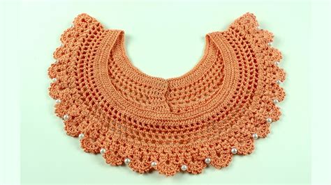 Cuello muy fácil a Crochet Cursos de Tejido