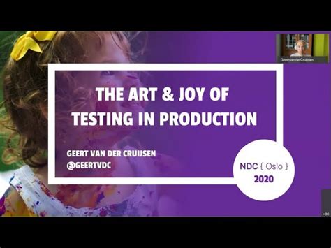 ndc conferences talk the art and joy of testing in production from ndc