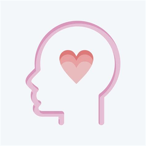 Icon Kindness Related To Psychology Personality Symbol Simple Design