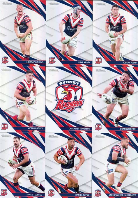 2024 Nrl Traders Pearl Special Team Set Sydney Roosters Gold Coast