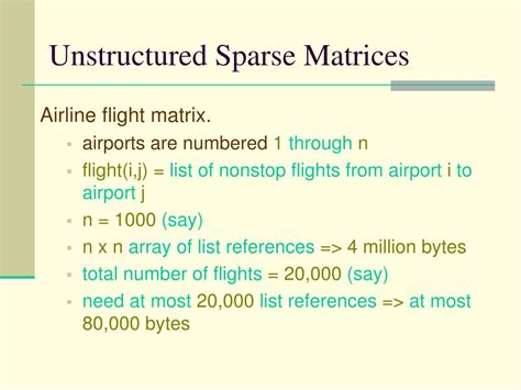 Ppt Sparse Matrices Powerpoint Presentation Free Download Id4690674
