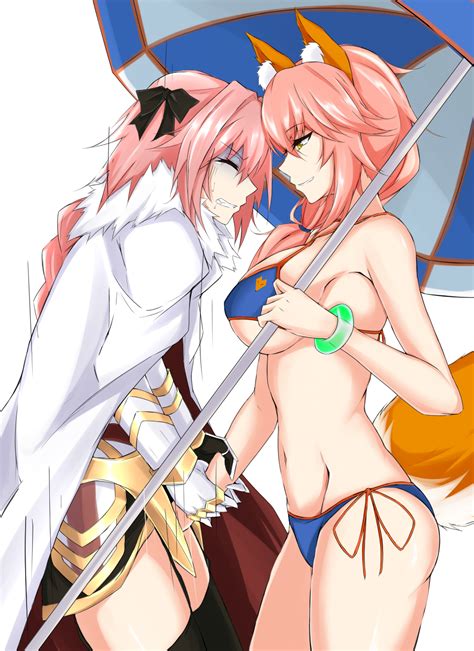 Tamamo Astolfo And Tamamo No Mae Fate And More Drawn By Watarase Piro Danbooru