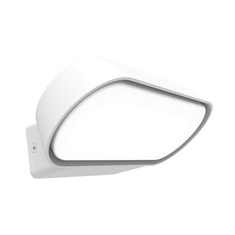 Buy Glans Wall Light Surface Mounted 7w Rectangular White 3000k Ip65 Opal Diffuser Rounded 180lm