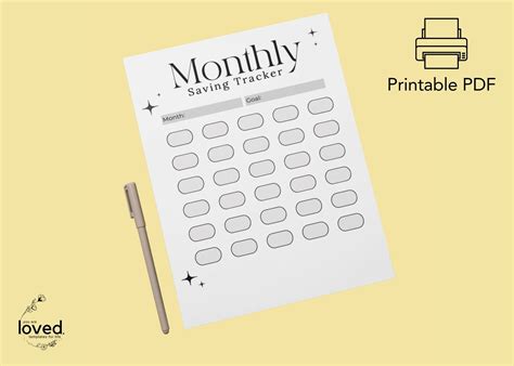 Monthly Savings Bubble Tracker Printable Artofit
