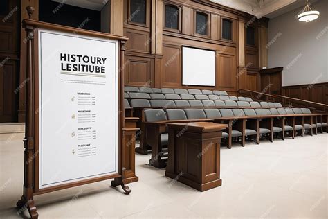 Premium Photo Local History Lecture Series Schedule Signage Mockup