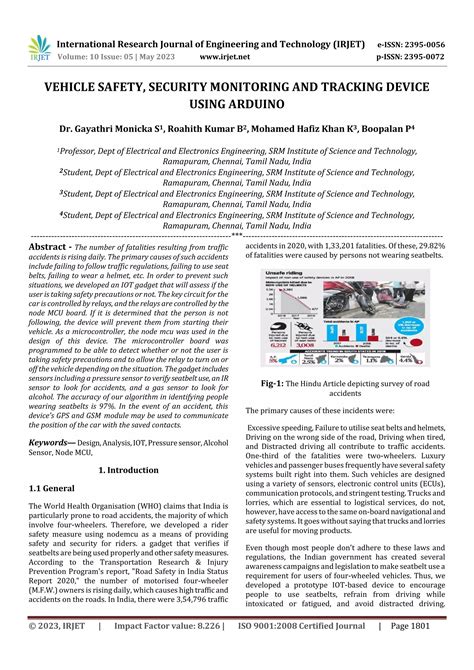 vehicle safety security monitoring and tracking device using arduino pdf