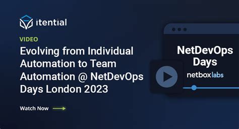 evolving from individual automation to team automation netdevops days