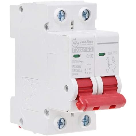 Mini disjoncteur Solaire 2P DC 1000V 10A DC MCB photovoltaïque A312