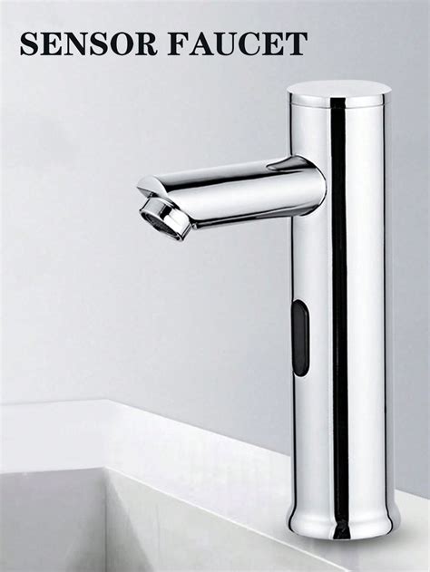 1 Piece Of Silver Fully Automatic Sensor Faucet With Single Hot And