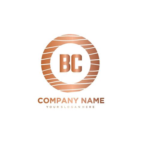 vector de plantilla de logotipo de madera de círculo de letra inicial bc 15934067 Vector en Vecteezy