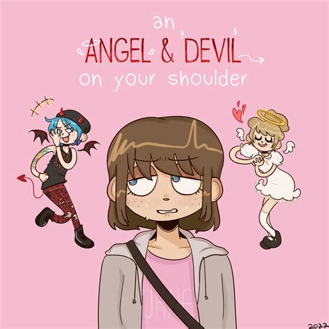 [no Spoilers] An Angel And Devil On Your Shoulder Credit Sly On Twitter Lifeisstrange
