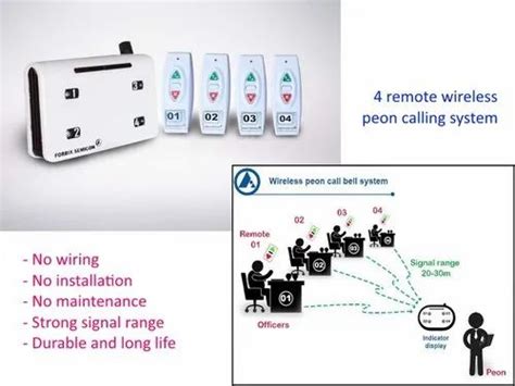 White Forbix Semicon Wireless Call Button System At Set In Bengaluru