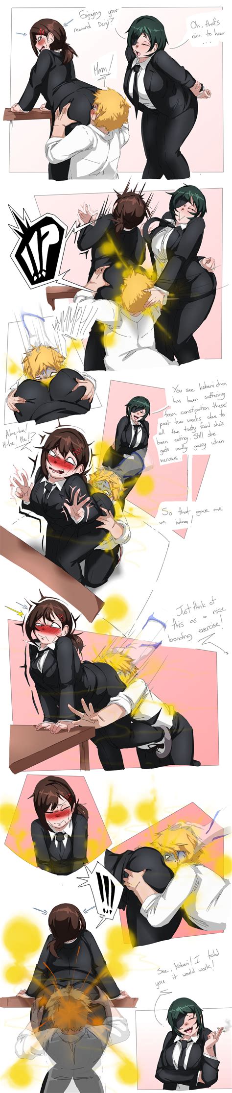 Kobeni Farting In Denjis Face By Themeepman69 On Deviantart