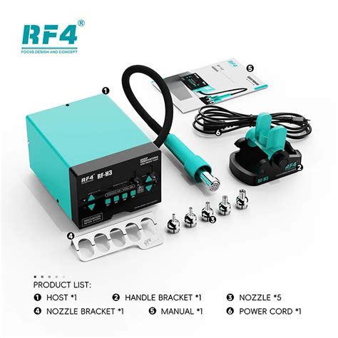 Rf4 Rf H3 Hot Air Station Platform Phone Bga Rework Station