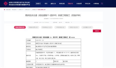 注意！唐山要新建两个过街天桥、一条城市次干路！项目工程建设