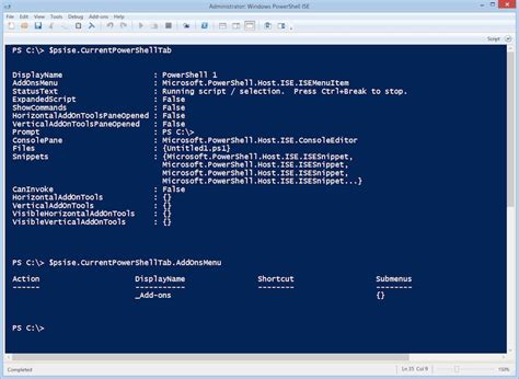 Using The Addonsmenu Property In The Powershell Ise