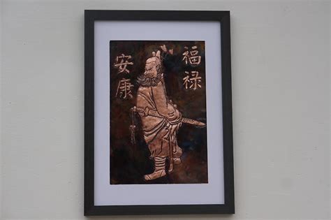溪山鐘馗福祿安康紫銅浮雕 畫客廳辦公室玄關臥室 掛畫 溪山手作海報 掛畫 掛布人氣榜 Pinkoi