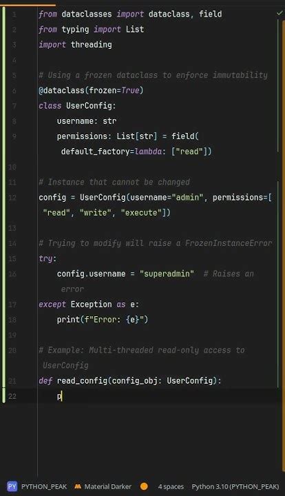 Why Use Frozen Dataclasses In Python Why Use Python Dataclasses For