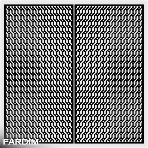 درب برش لیزری فلزی مدل هندسی کد 230