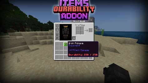 Items Durability Addon Minecraft Bedrock Addons Curseforge