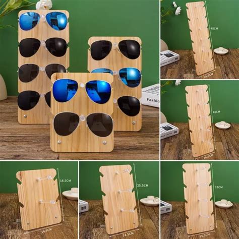 Display Rack Glasses Frame Tray Solid Wood Stand Eyeglasses Organizer