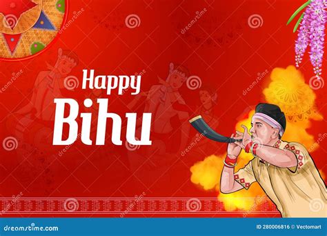 Traditional Background For Religious Holiday Festival Of Assamese New
